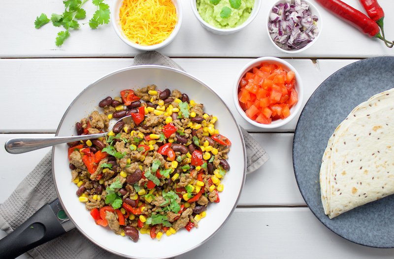 How to make an easy and delicious tortilla filling with turkey meat ...